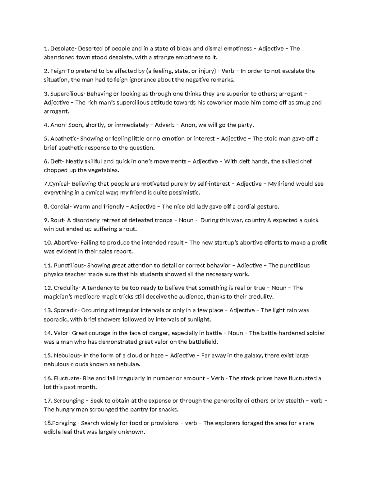 English Vocab#2 - Desolate- Deserted of people and in a state of bleak ...