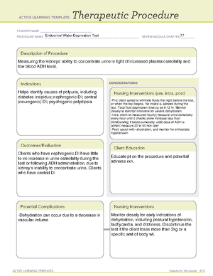 1. Tumor reduction-excision Therapeutic Procedure form - ACTIVE ...