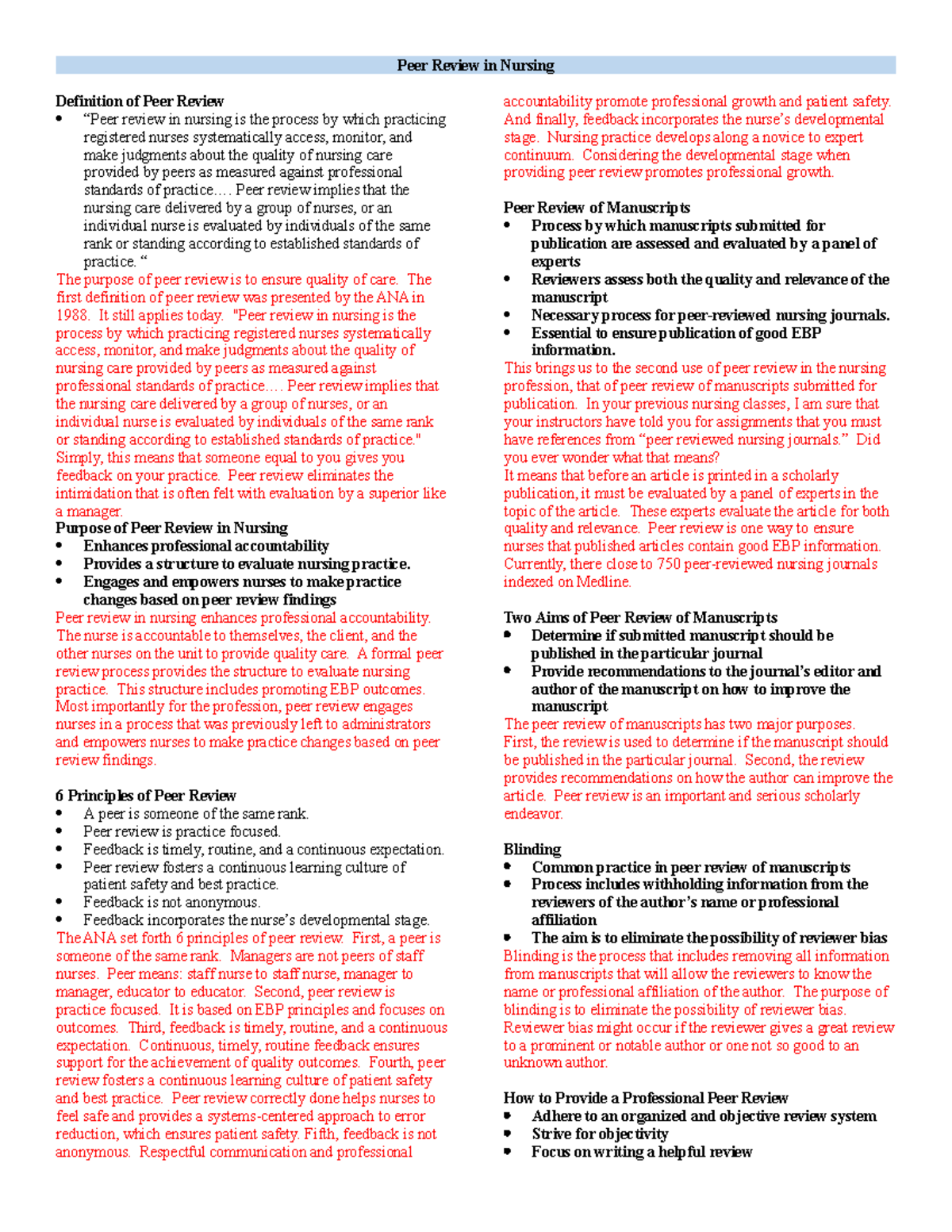 Test 3 Notes Peer Review In Nursing The Use Of Social Media In test-3-notes-peer-review-in-nursing-the-use-of-social-media-in