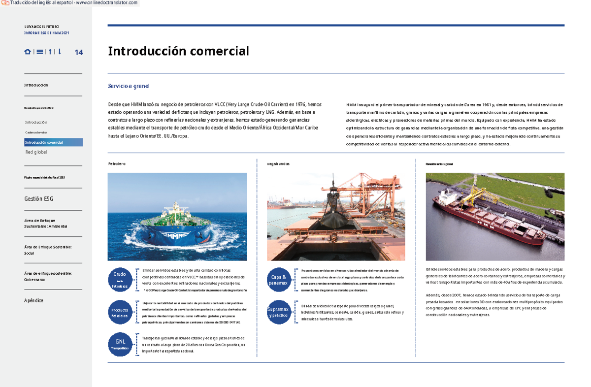 8 HMM sustainabilty report 2021(ENG) - LLEVAMOS EL FUTURO INFORME ESG DE HMM 2021 14 ...