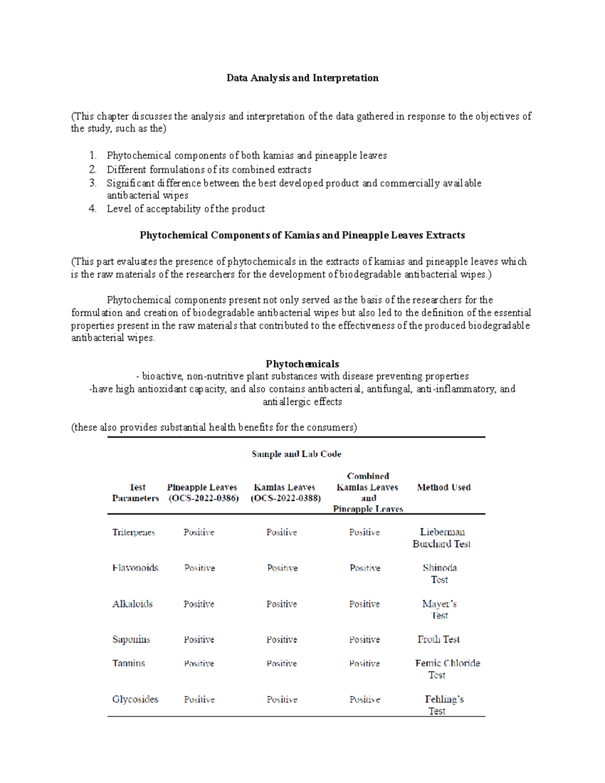 data analysis chapt 4 - Data Analysis and Interpretation (This chapter ...