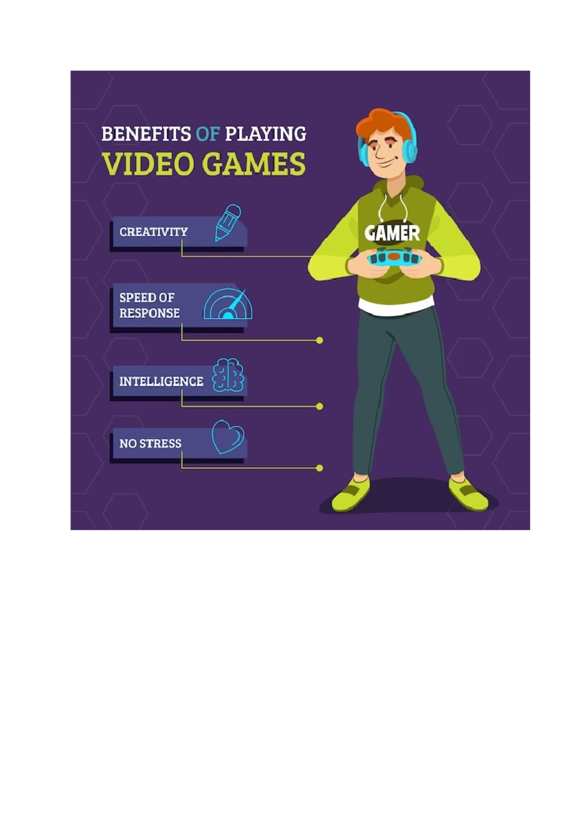 Benefits of gaming infographic - Studocu
