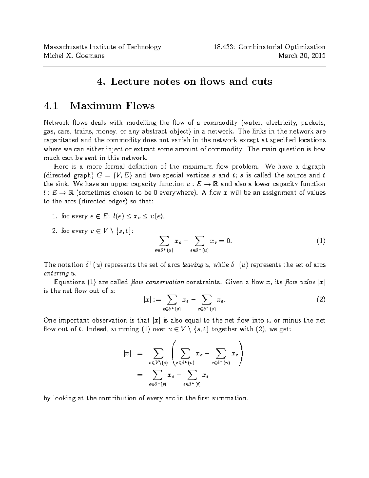 Maxflow - Dwdm - Massachusetts Institute of Technology 18 ...
