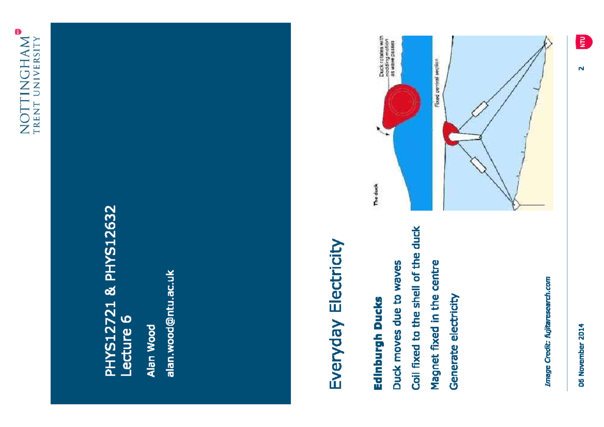Lab Instrumentation Lecture 6 - PHYS12632 - Studocu