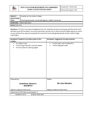 Campillanos b23-Project Proposal - PROJECT PROPOSAL OUTLINE FORM (PPOF ...