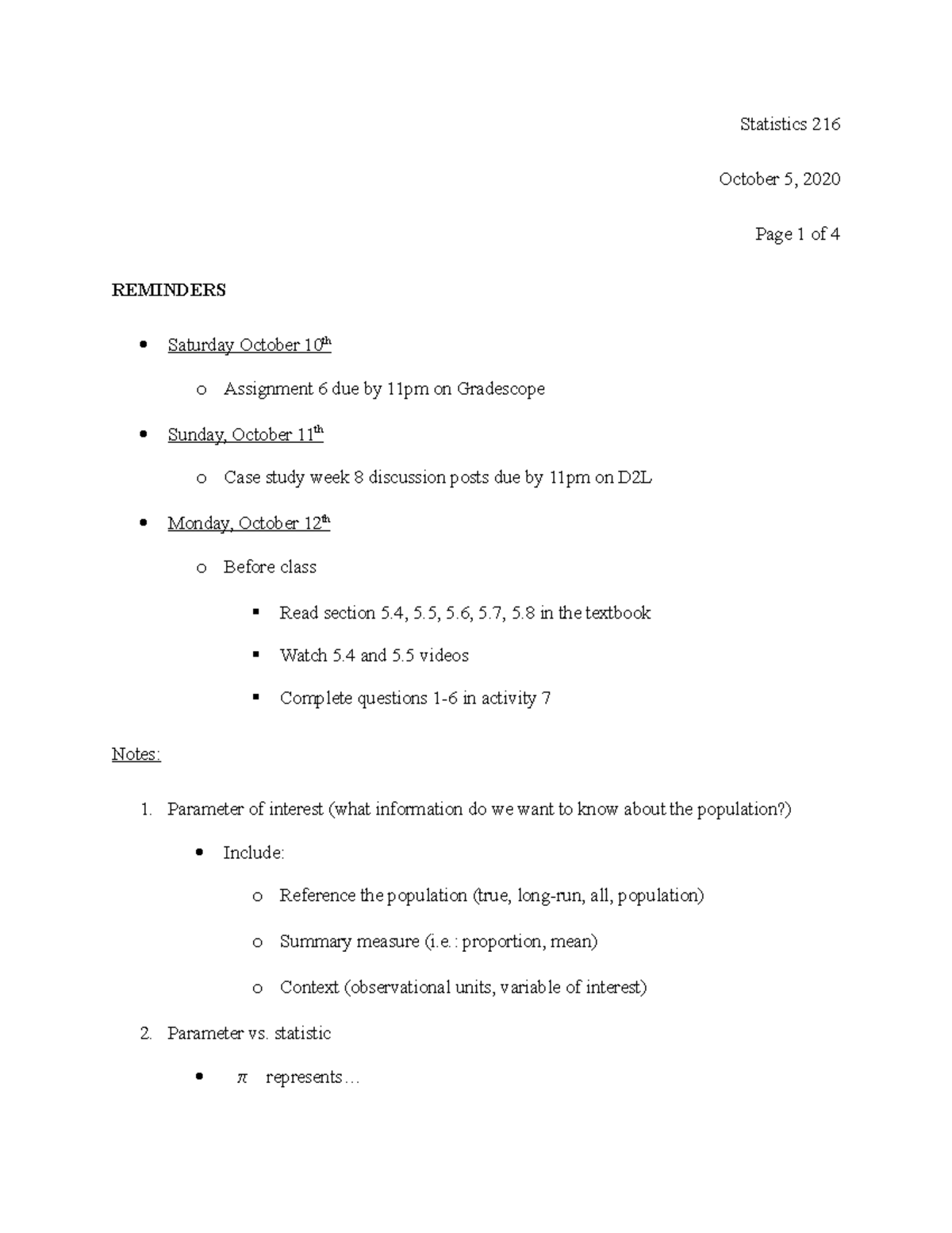 Fall2020 STAT 216Q Lecture 10 Statistics 216 October 5 2020 Page 1 fall2020-stat-216q-lecture-10-statistics-216-october-5-2020-page-1