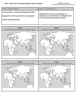 Unit 4 - Reading Guide - Unit 4: Transoceanic Interconnections Study ...