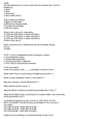 Trim Type A - Solved Capt - TRIM PROBLEMS TYPE A SUBRAMANIAM BOOK 5 ...