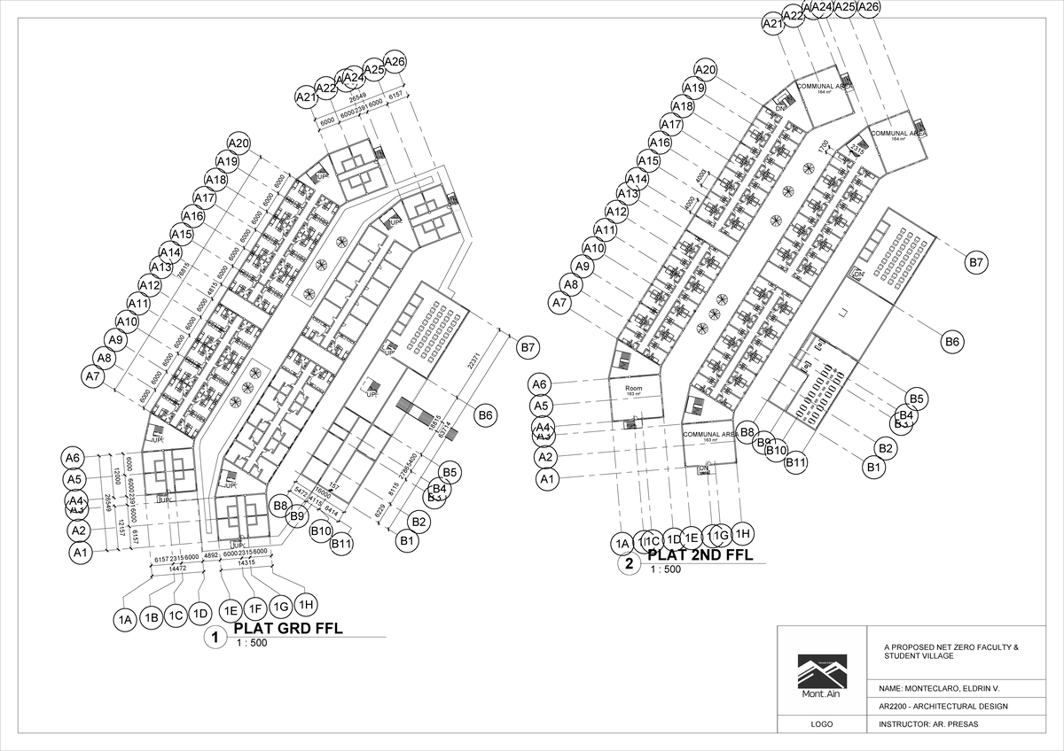 Student DORM Flrplan sample - UP UP UP UP 1A 1B 1C 1D 1E 1F - A UP - A ...
