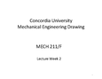 miae 211 - Concordia - mechanical drawing - Studocu