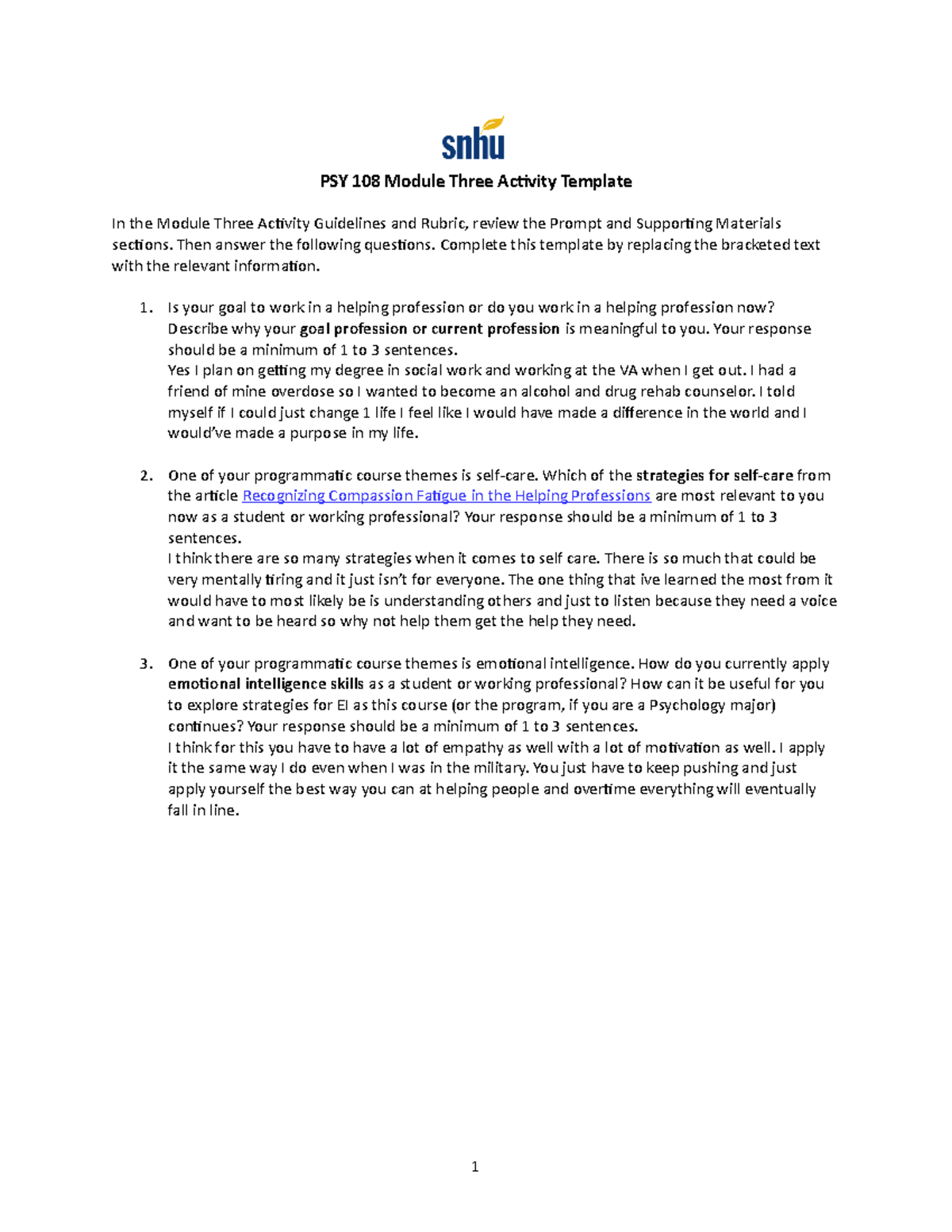 3-2 - notes - PSY 108 Module Three Activity Template In the Module ...