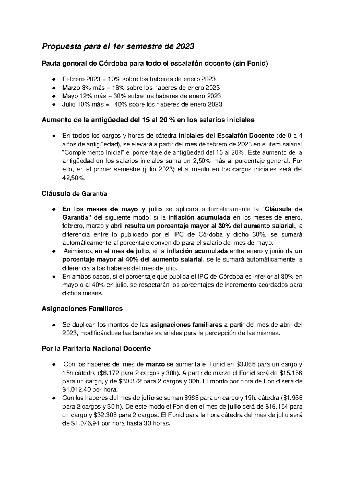 Propuesta para el 1er semestre 2023 1 de marzo -1 - Propuesta para el 1er semestre de 2023 Pauta ...