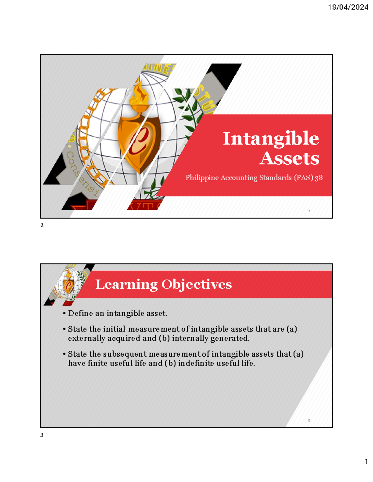 PAS 38 - Intangible Assets - 2 Intangible Assets Philippine Accounting ...
