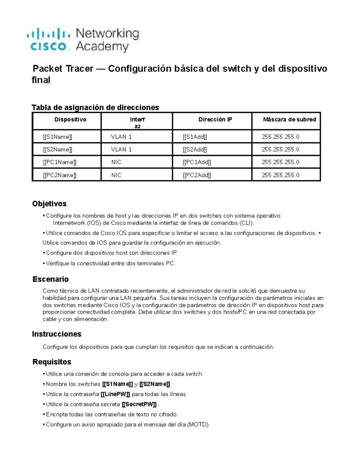2.9.1-packet-tracer -basic-switch-and-end-device-configuration es-XL - Packet Tracer ...