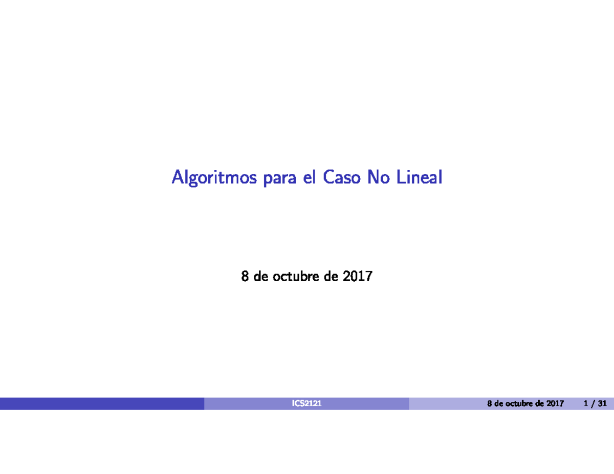 5.1 2017-2 Algoritmos no lineales restringidos parte 1 - Algoritmos ...