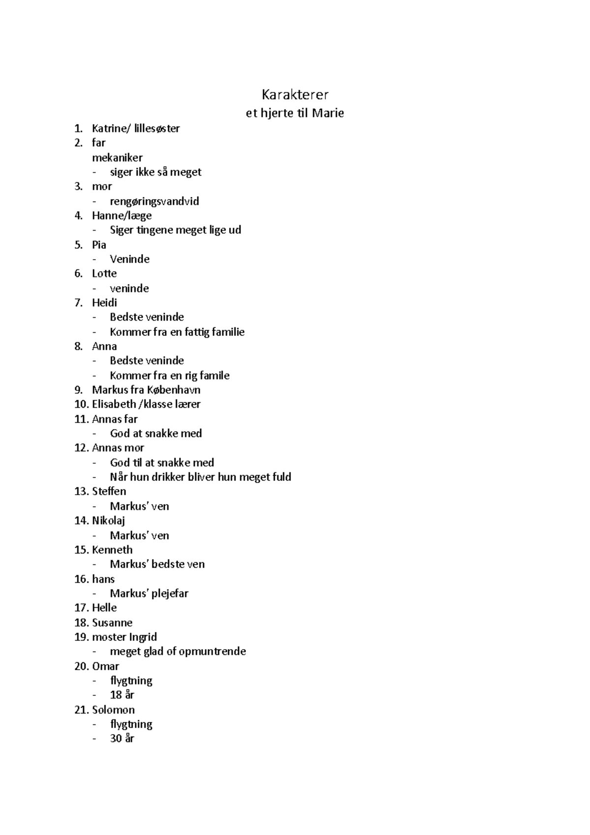 Karakterer et hjerte til Marie - Karakterer et hjerte til Marie Katrine ...