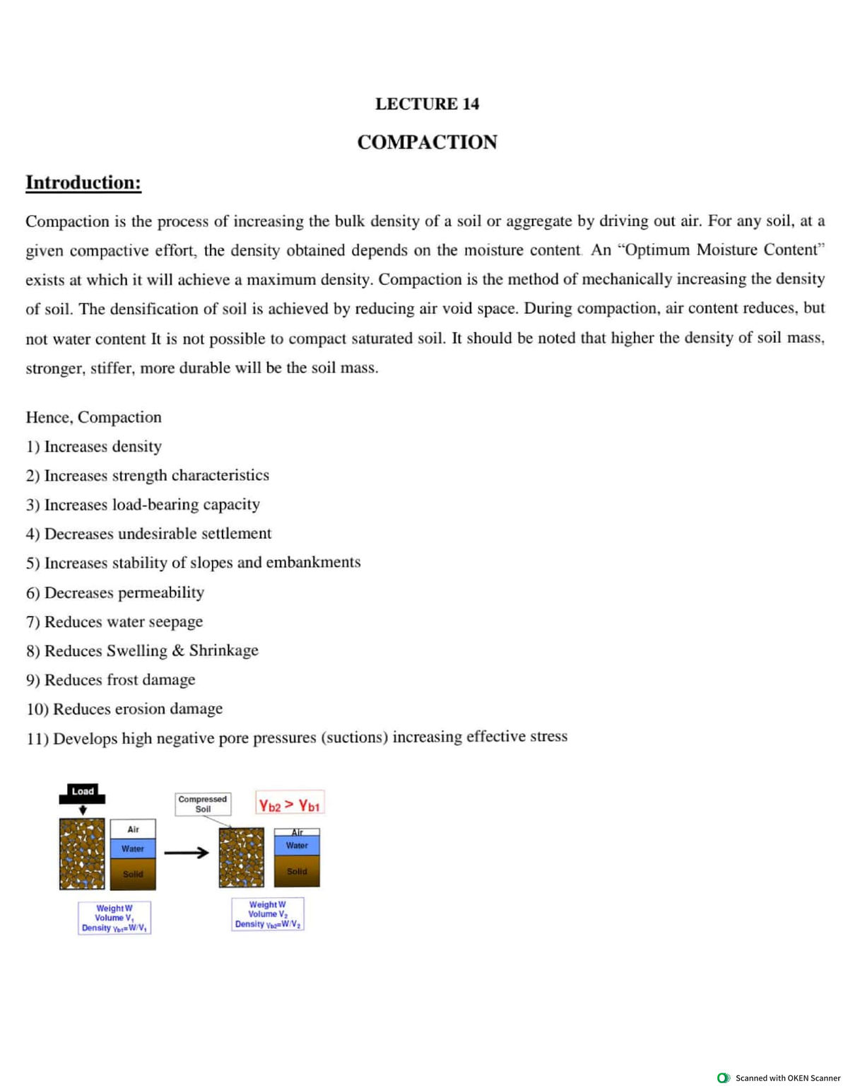 Geotechnical Engineering- Compaction - Studocu