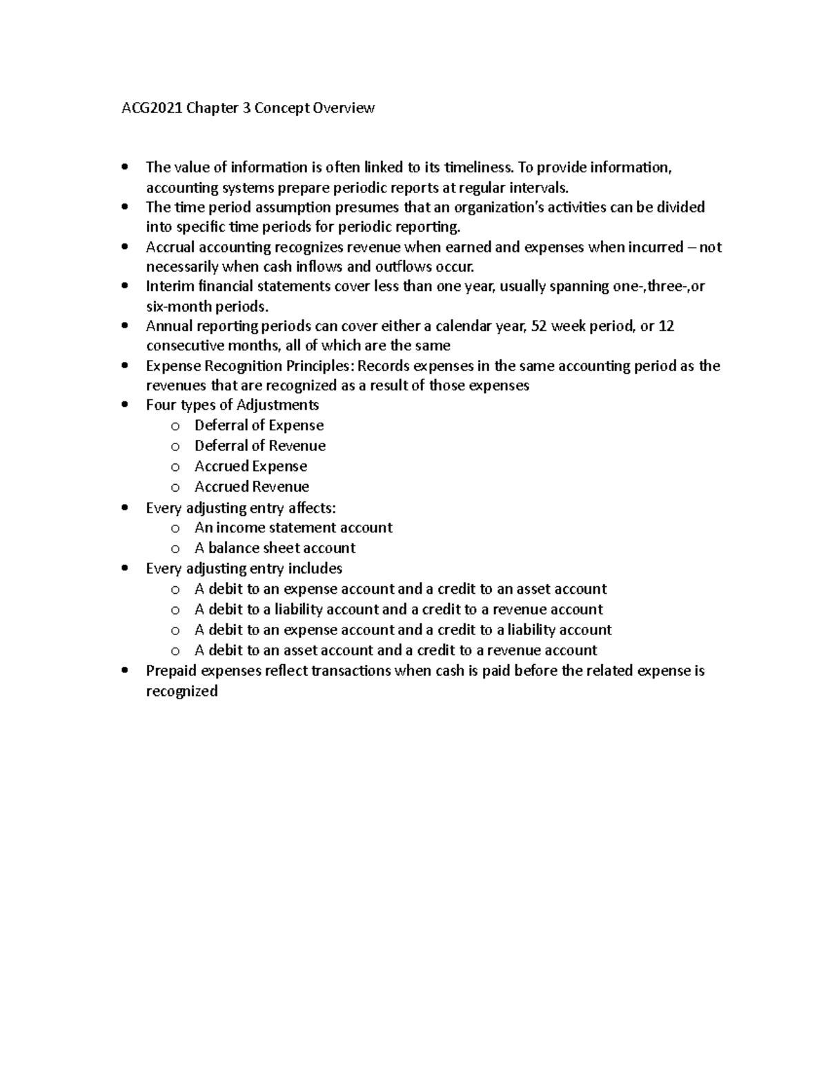 ACG2021 Chapter 3 Concept Overview - ACG2021 Chapter 3 Concept Overview ...