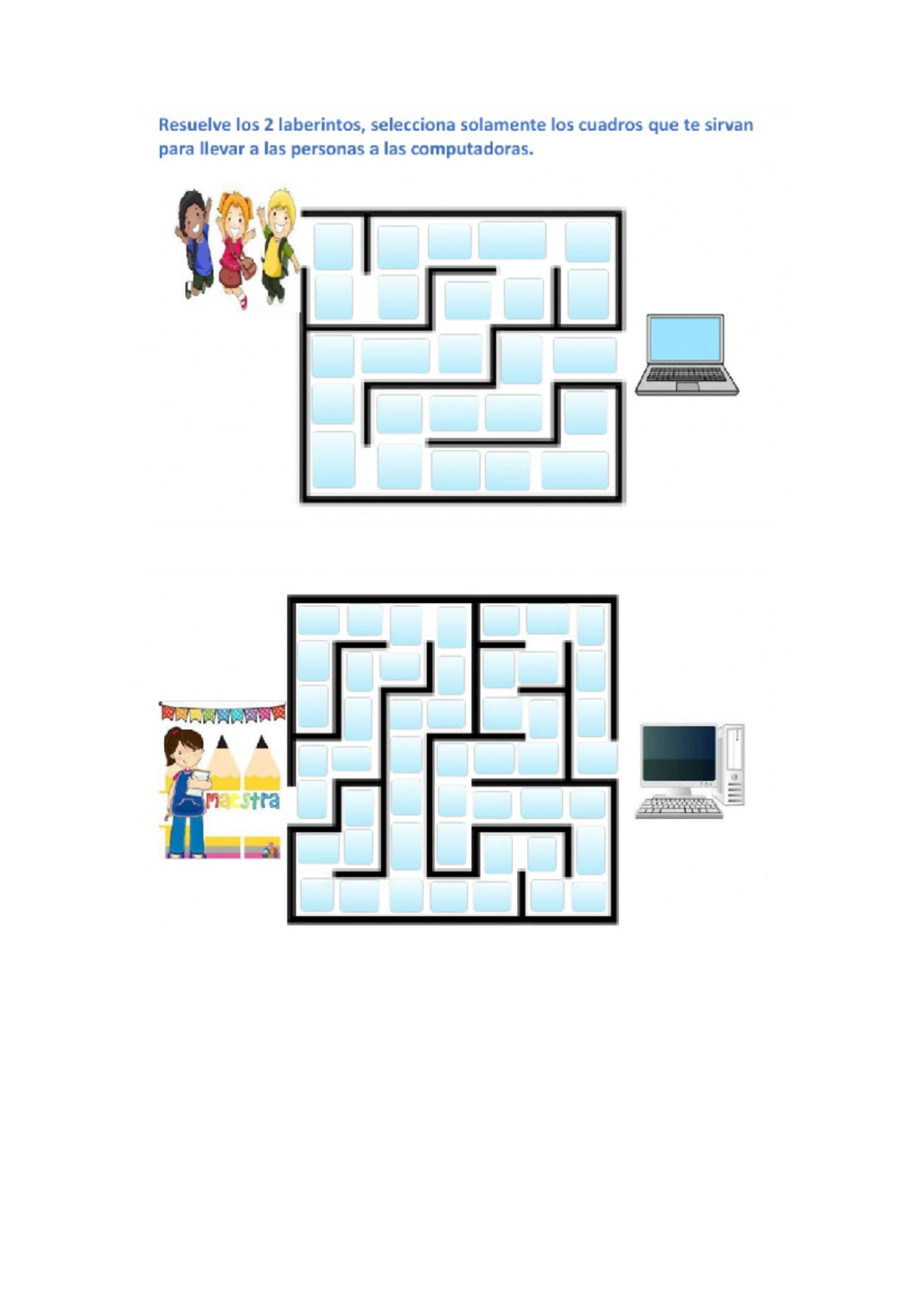 Laberinto en word - matematicas 4 - Studocu