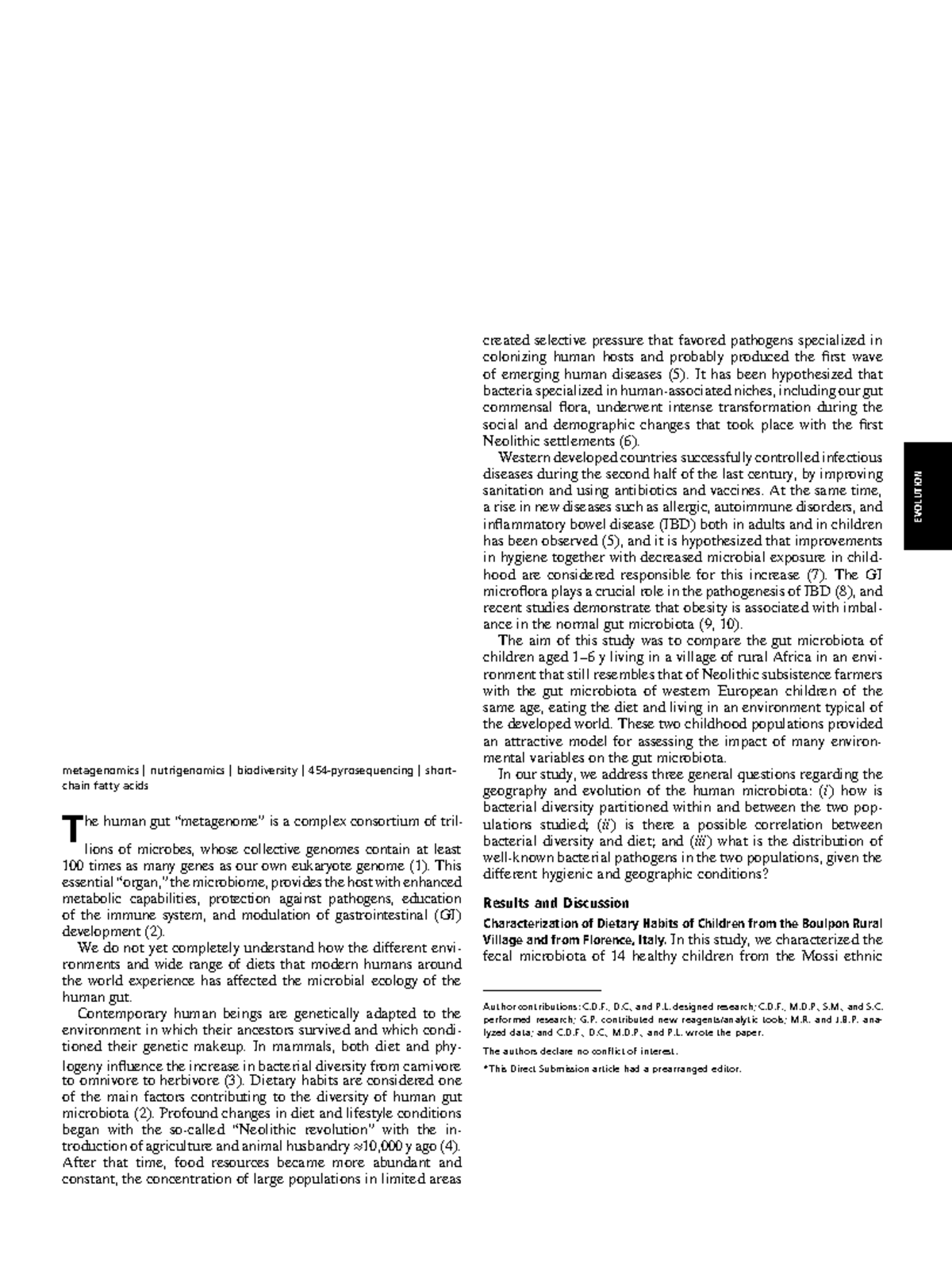 BIO100 Week8 Missing Abstract Paper - metagenomics | nutrigenomics ...