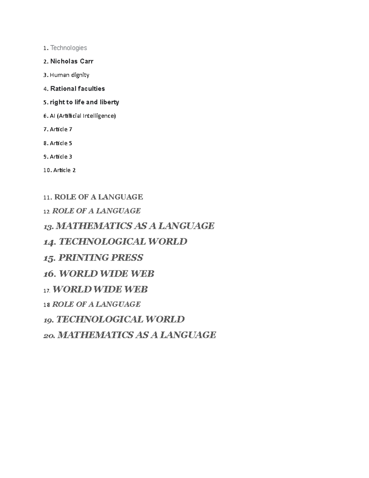 11 - dfgdfgdfgdfgd - Technologies Nicholas Carr Human dignity Rational ...