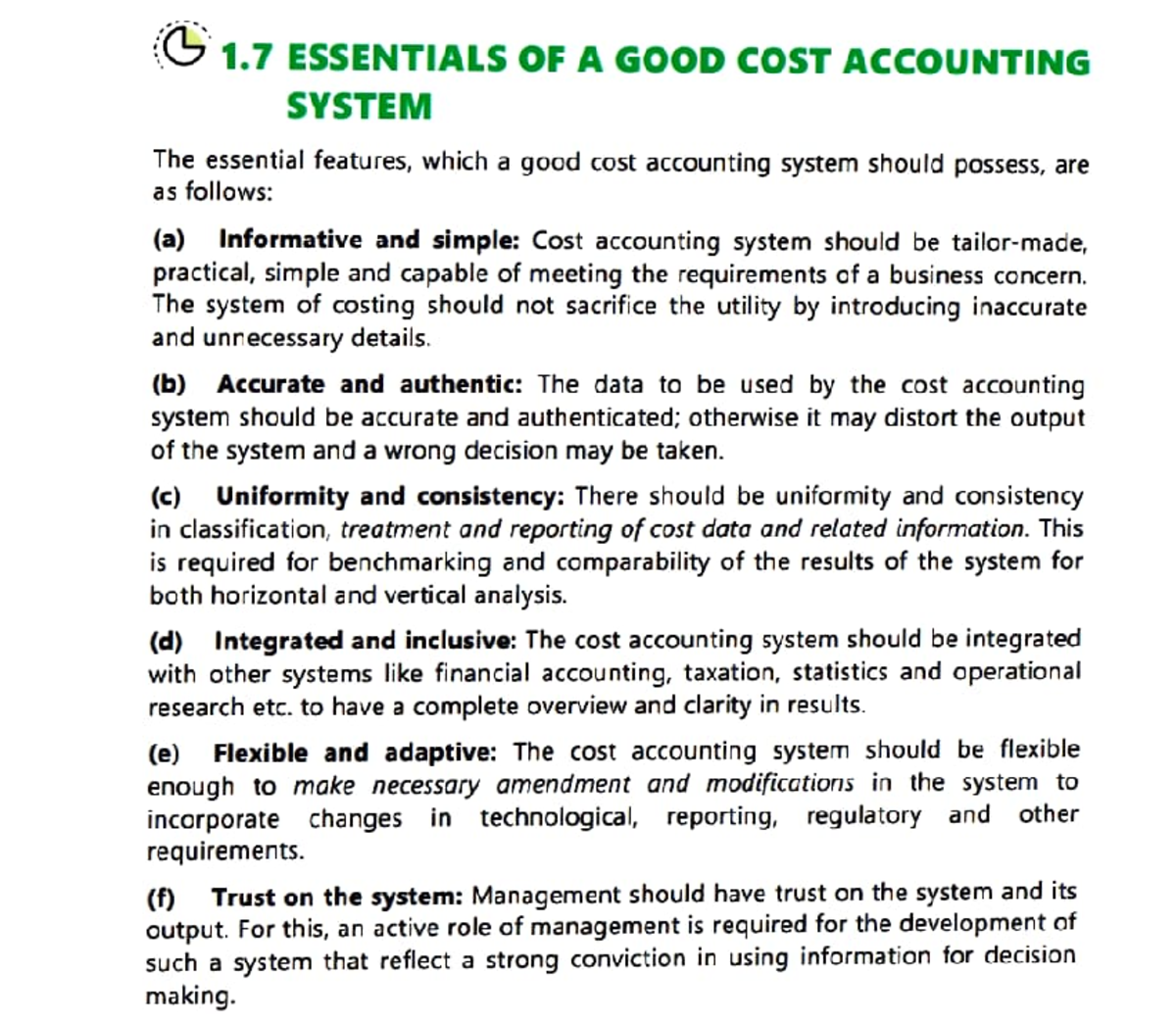 Essential of cost accounting - G1 ESSENTIALS OF A GOOD COST ACcoUNTING ...