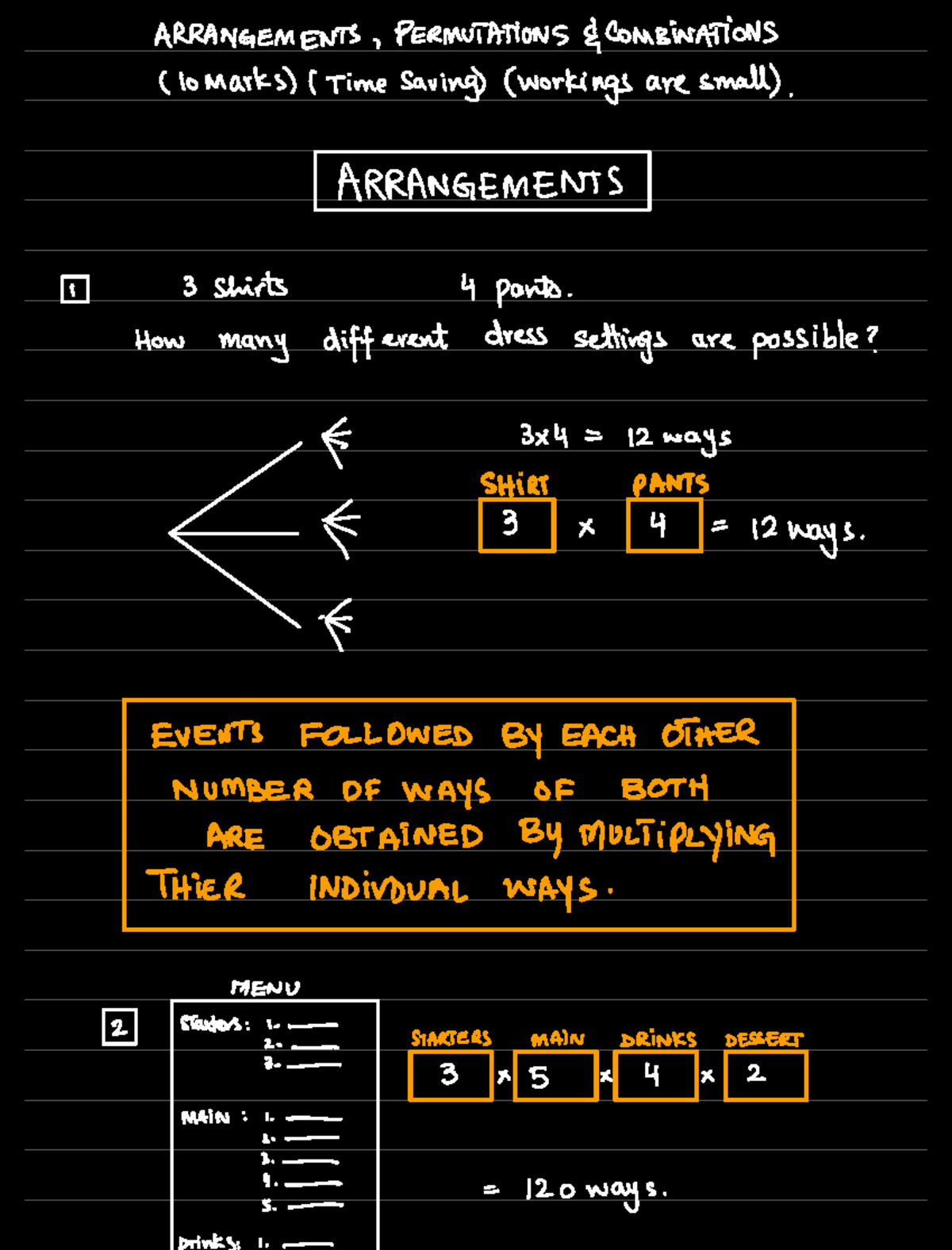 Arrangements, Permutations & Combinations - ARRANGEMENTS, PERMUTATIONS ...