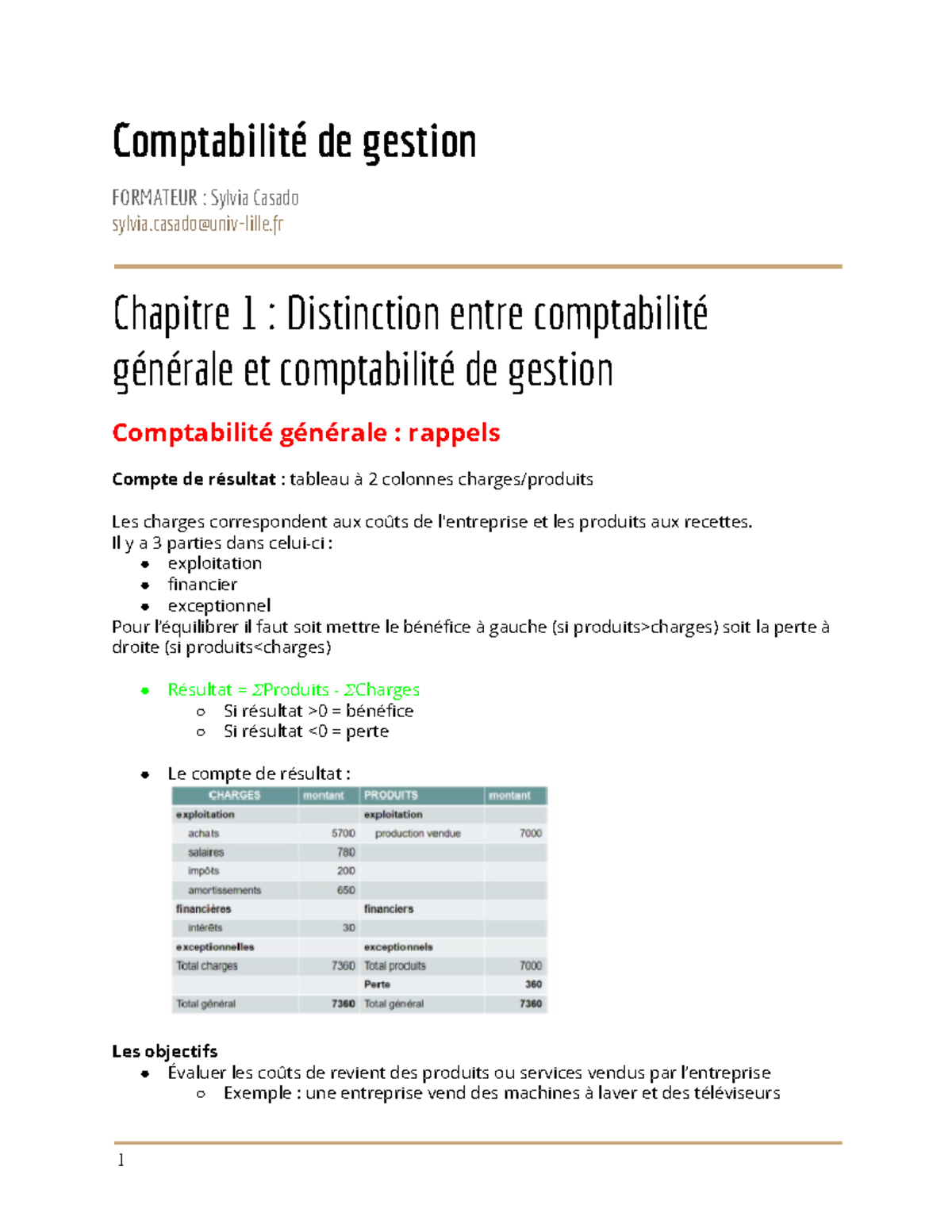 Cours complet de Comptabilité de gestion S4 EMI/EME - Comptabilité de ...