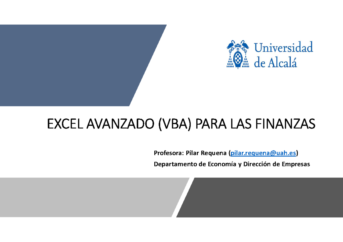 Sesion 1 13 09 21 - Apuntes Tema 1 - EXCEL AVANZADO (VBA) PARA LAS ...
