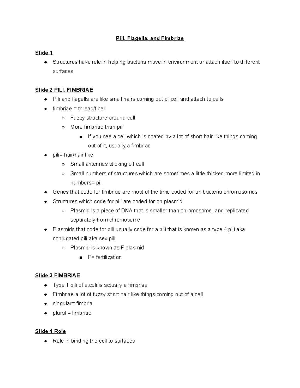 Pili, Fimbriae, and Flagella - Pili, Flagella, and Fimbriae Slide 1 ...