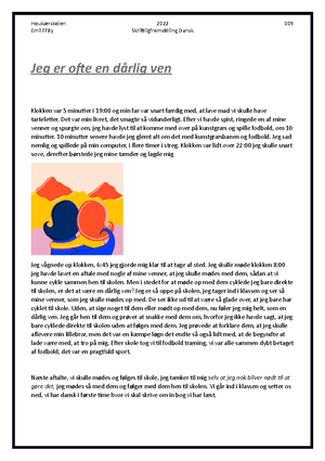 Maleri udfyldningsark barnemordet - Dansk som andetsprog - Studocu