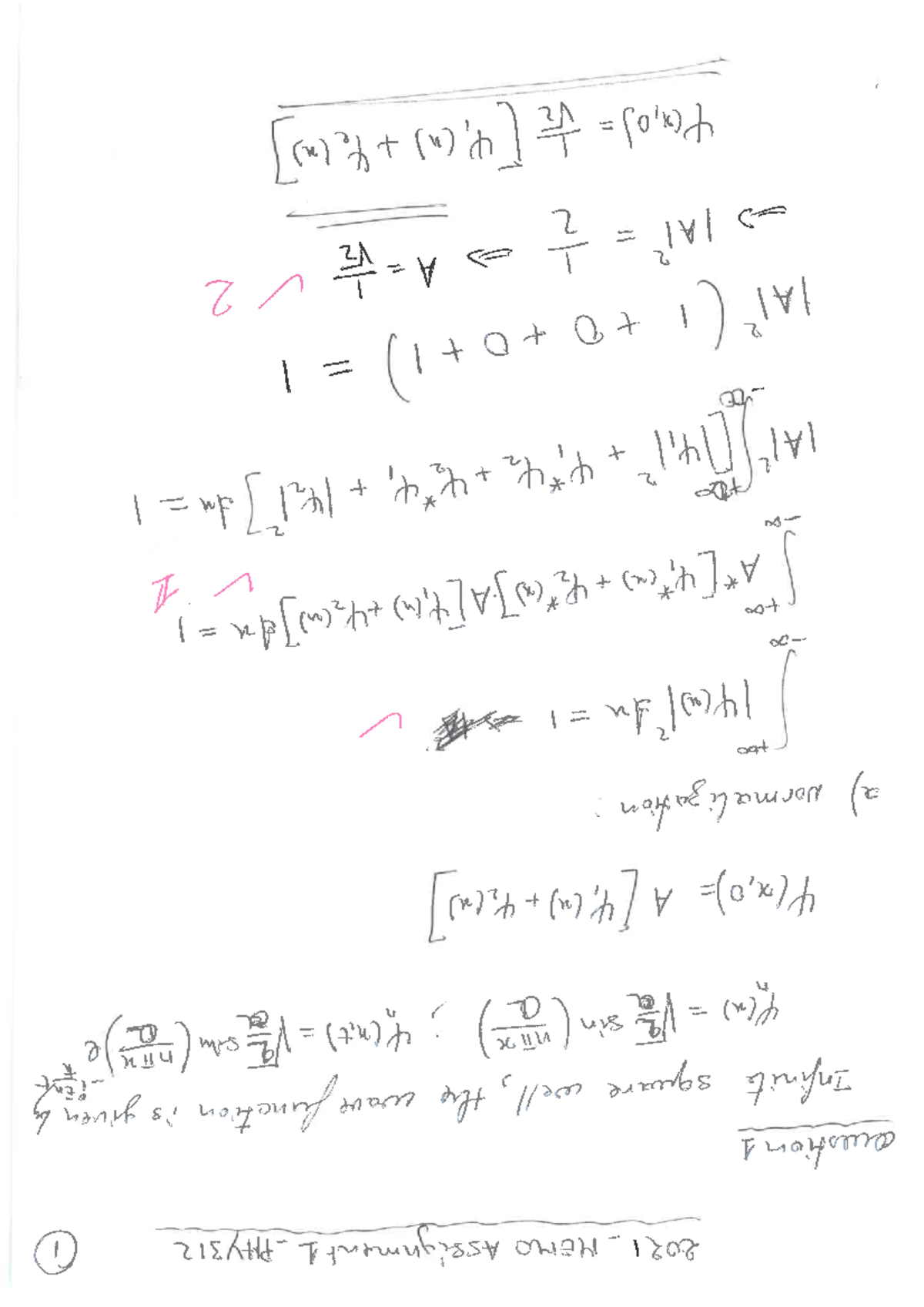 Memo Assign 1 Quantum Mechanics Phy111 Studocu