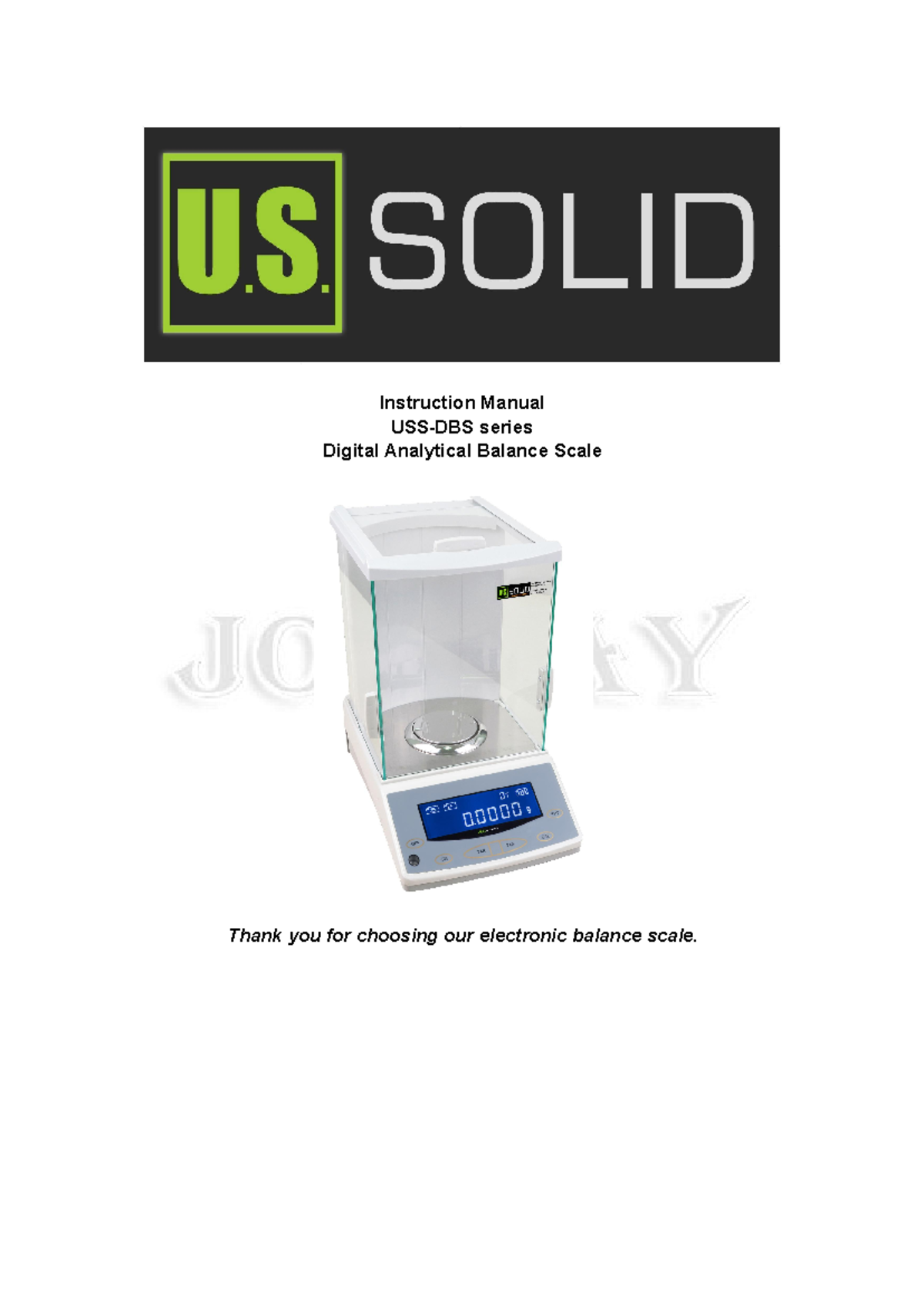 Digital-Balance-Scale-Manual - Instruction Manual USS-DBS series ...