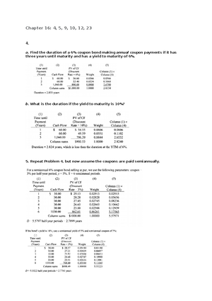 Week 8 Tutorial - Chapter 14: 8, 10, CFA- Chapter 15: 2, 3, 7 Chapter ...