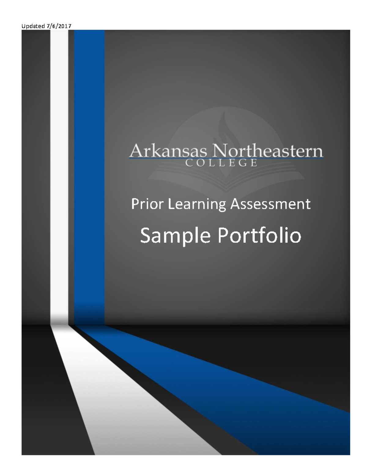 Sample Portfolio Prior Learning Assessment - Updated 7/6/ Prior ...