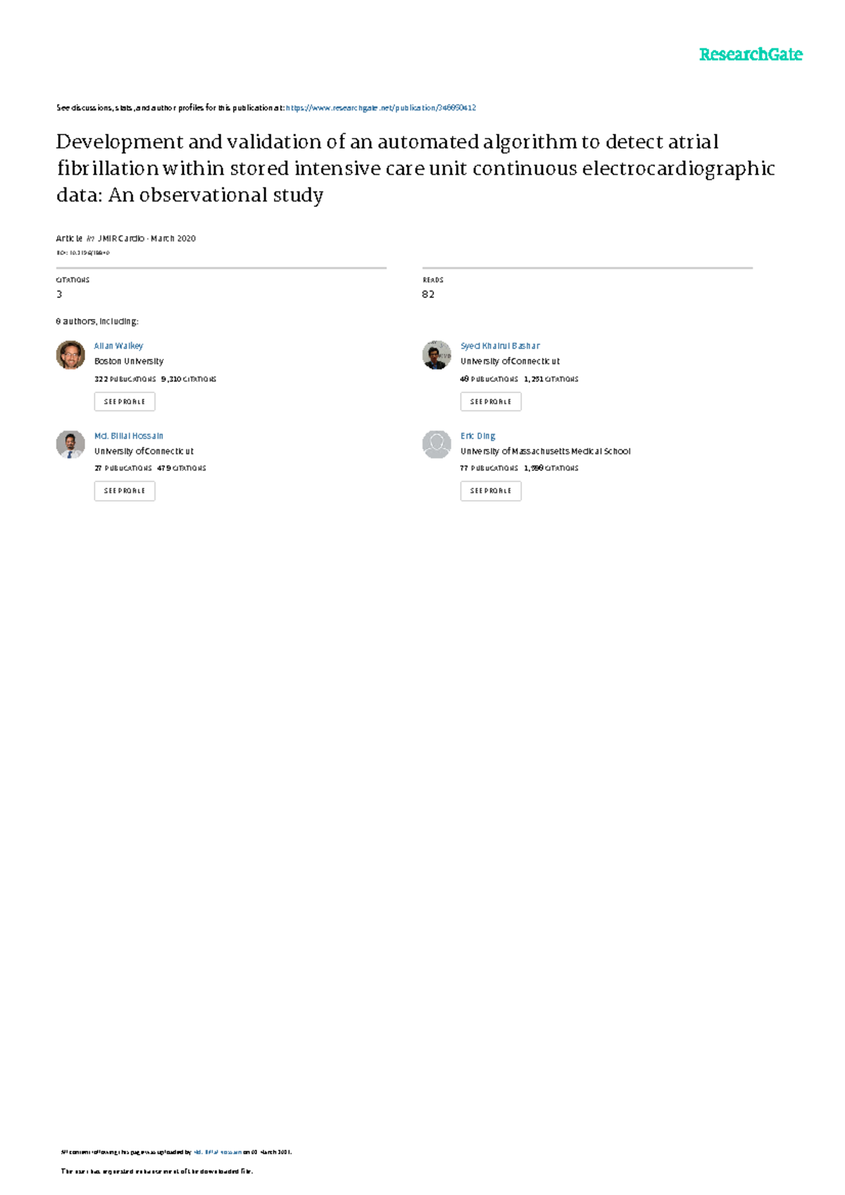 AF detection JMIR cardio - See discussions, stats, and author profiles for this publication at ...