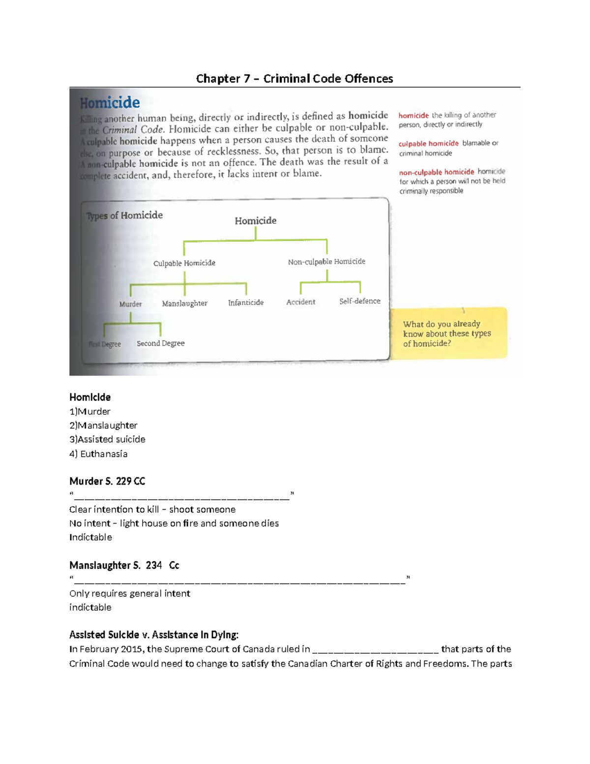 Chapter 7 offences modified note - Chapter 7 – Criminal Code Offences ...