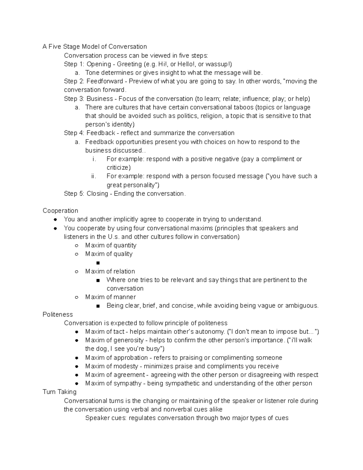 Chapter 13 Interpersonl Communication Conversations - Power - A Five ...