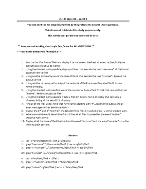 ULI Part 1 - ULI Part 1 - Part 1: Creating Directories Tree Diagram of Directory Structure to ...