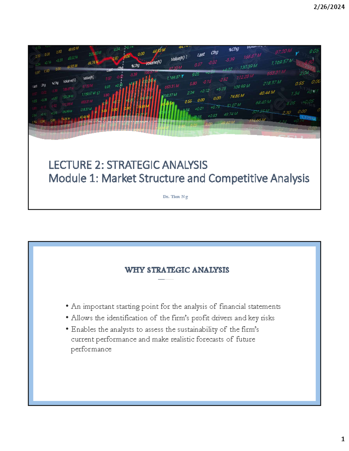Iubav Lecture 2 Module 1 and Module 2 Market Structure and Competitive Analysis and Positioning ...