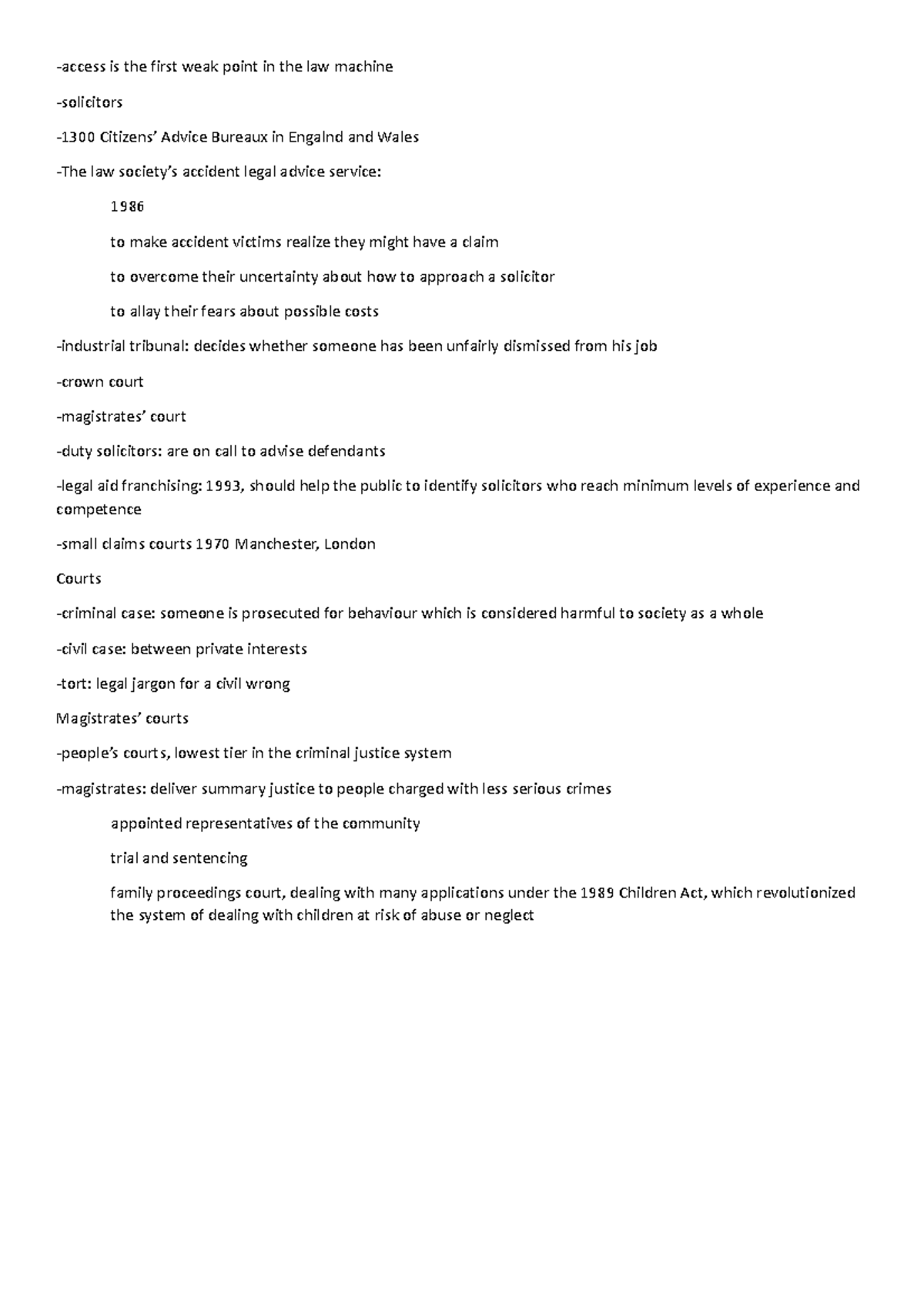 The Law Machine - Notes from the 100 pages. -access is the first weak ...