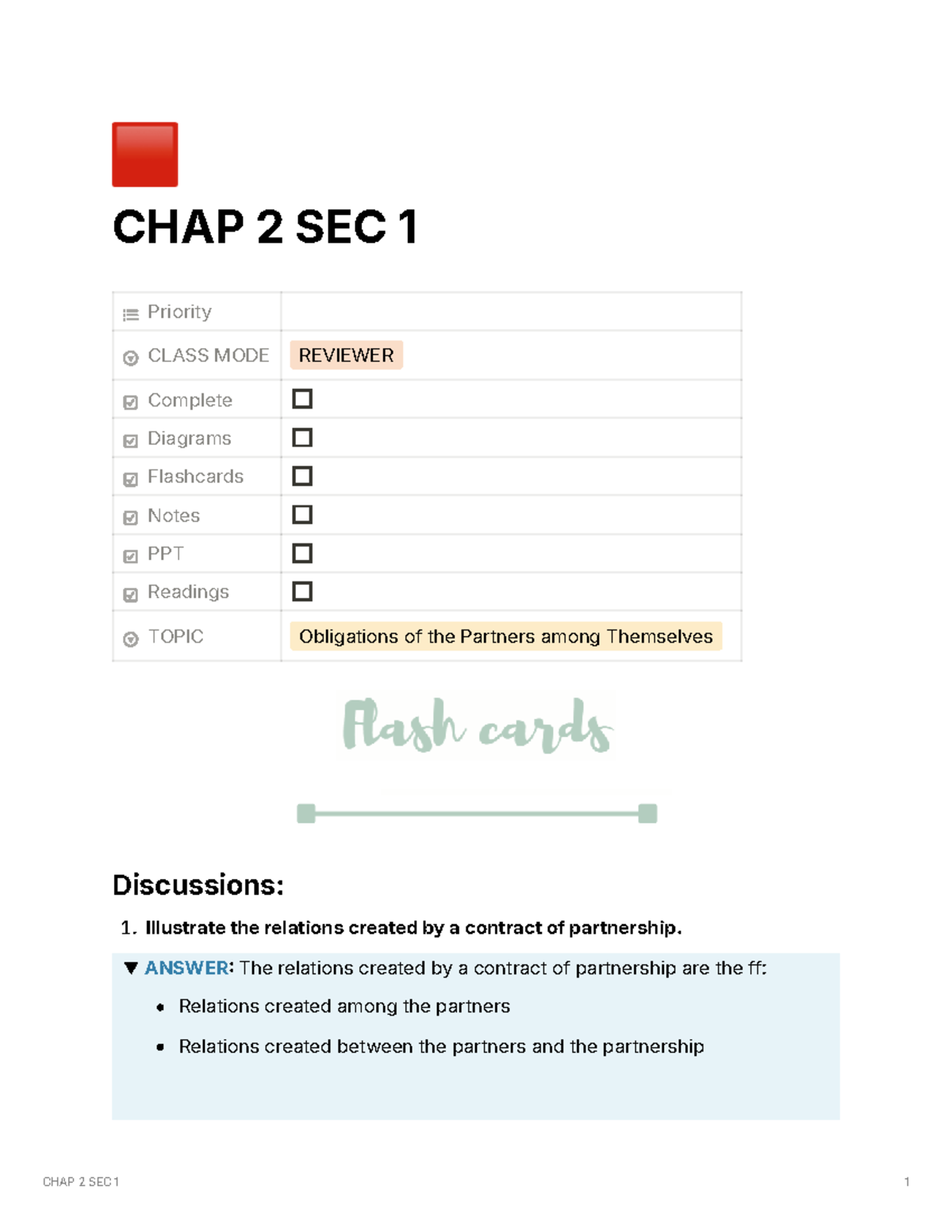 Chapter 2-SEC 1 Bpartnership LAW Study Guide - 🟥 CHAP 2 SEC 1 Priority ...