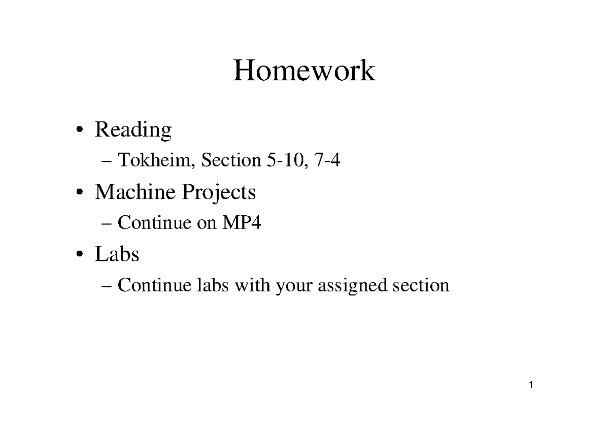 Lecture 3 Fpga Ssd How To Implement Into Design Homework • Reading