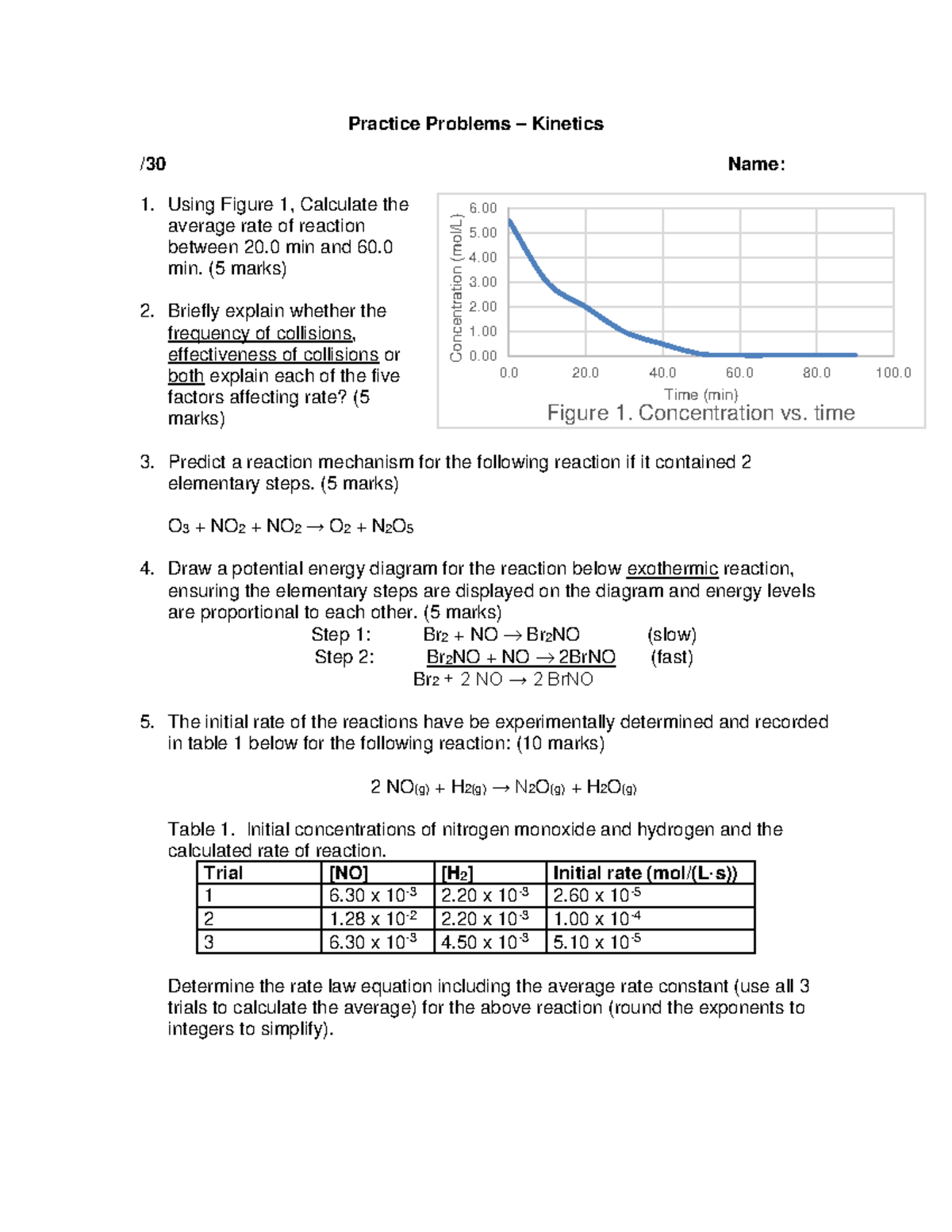 Kinetics Assignment - kinmatics assiment grade 12 physics - Practice ...