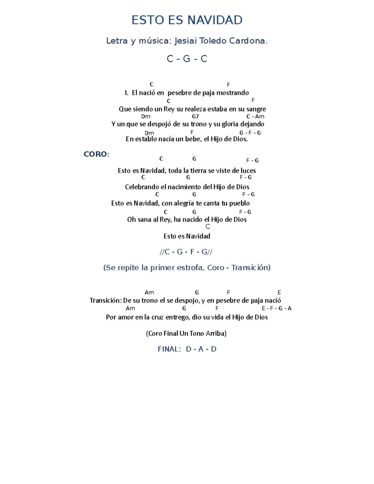 ESTO ES Navidad - acordes letra etc etc - ESTO ES NAVIDAD Letra y ...