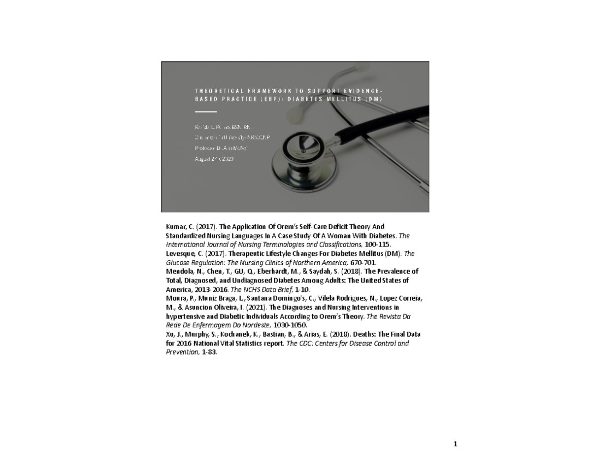 PDF Palmo Theoretical Framework to Support Evidence Based Practice ...