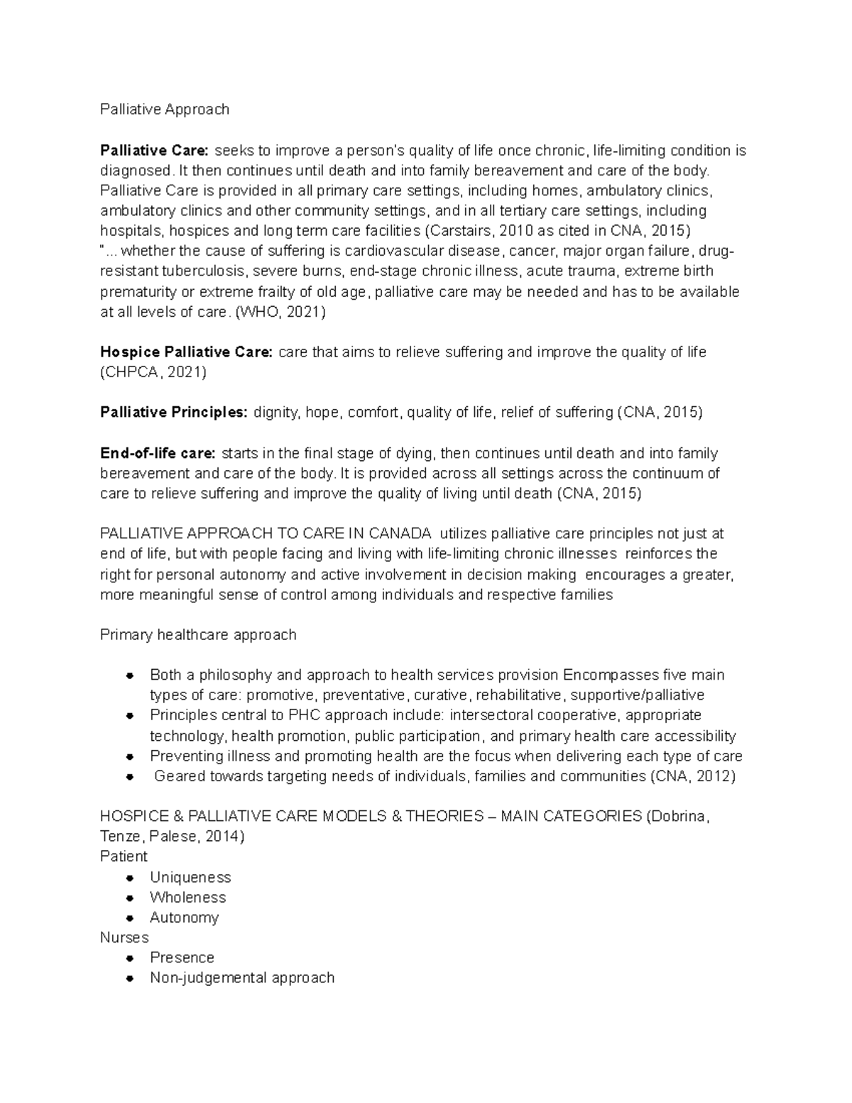 N360 notes - Relational Practice in Nursing in Crisis and Complexity ...