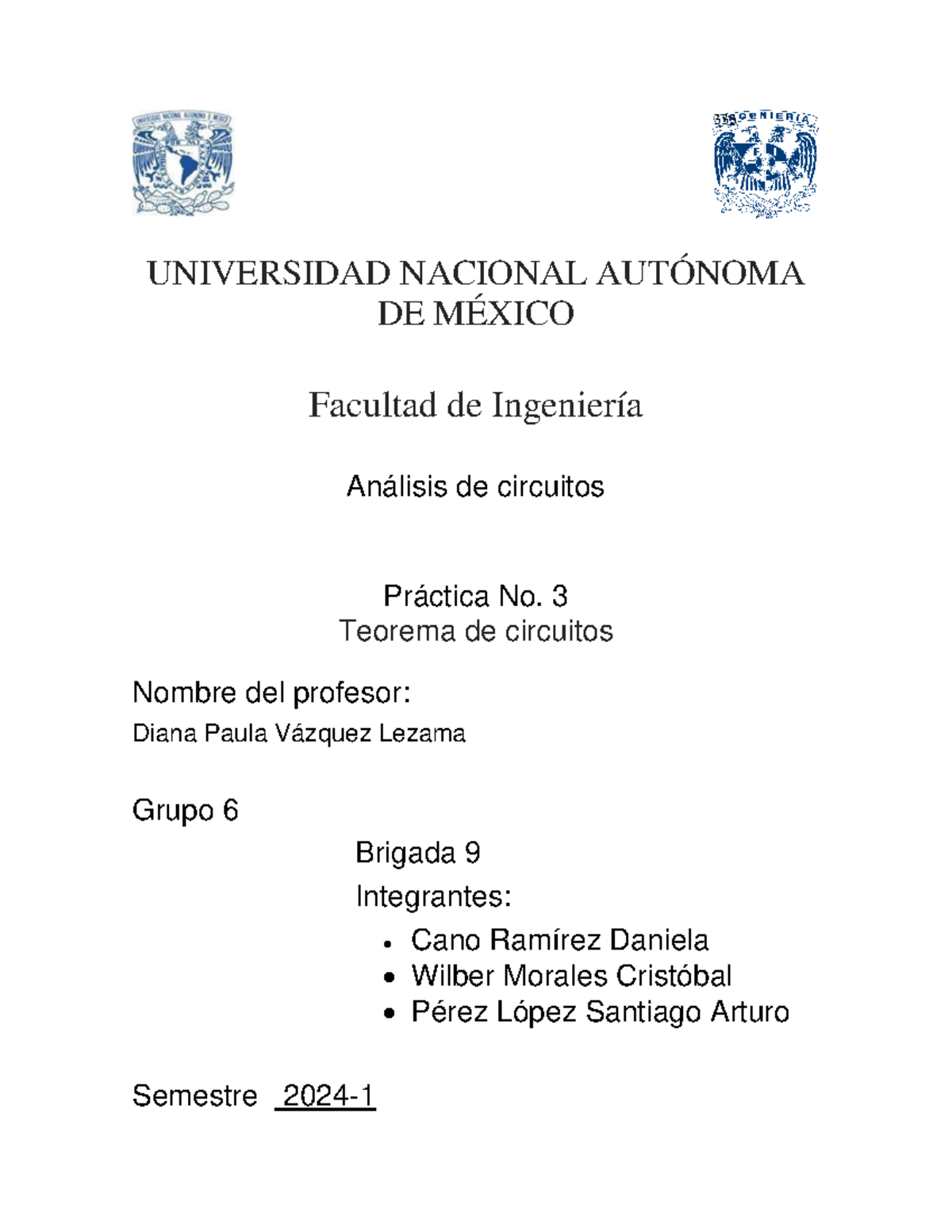 Práctica 3 Práctica 3 Analisis De Circuitos 333 Universidad