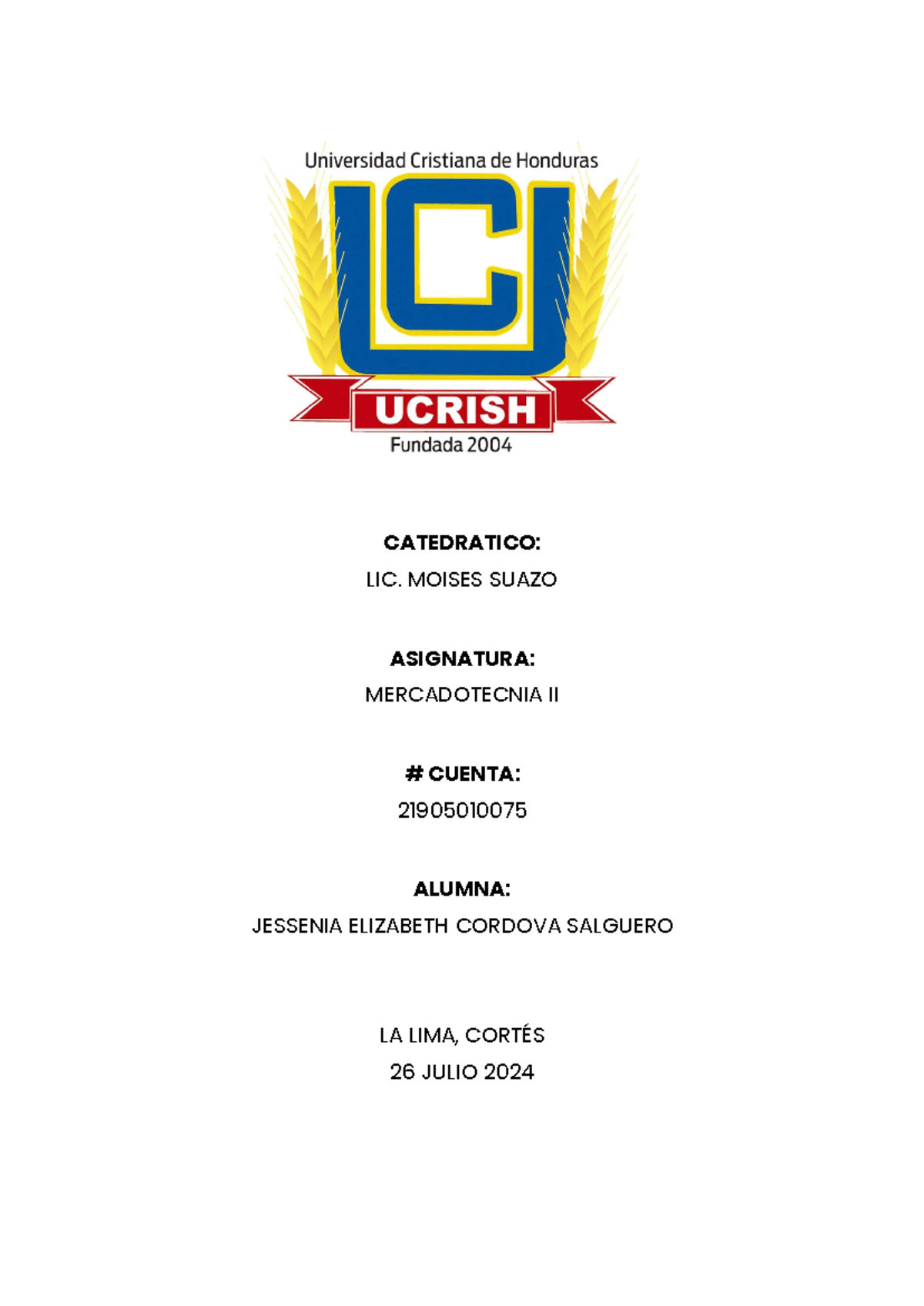 CASO Pepsi Jessenia Cordova - CATEDRATICO: LIC. MOISES SUAZO ASIGNATURA ...