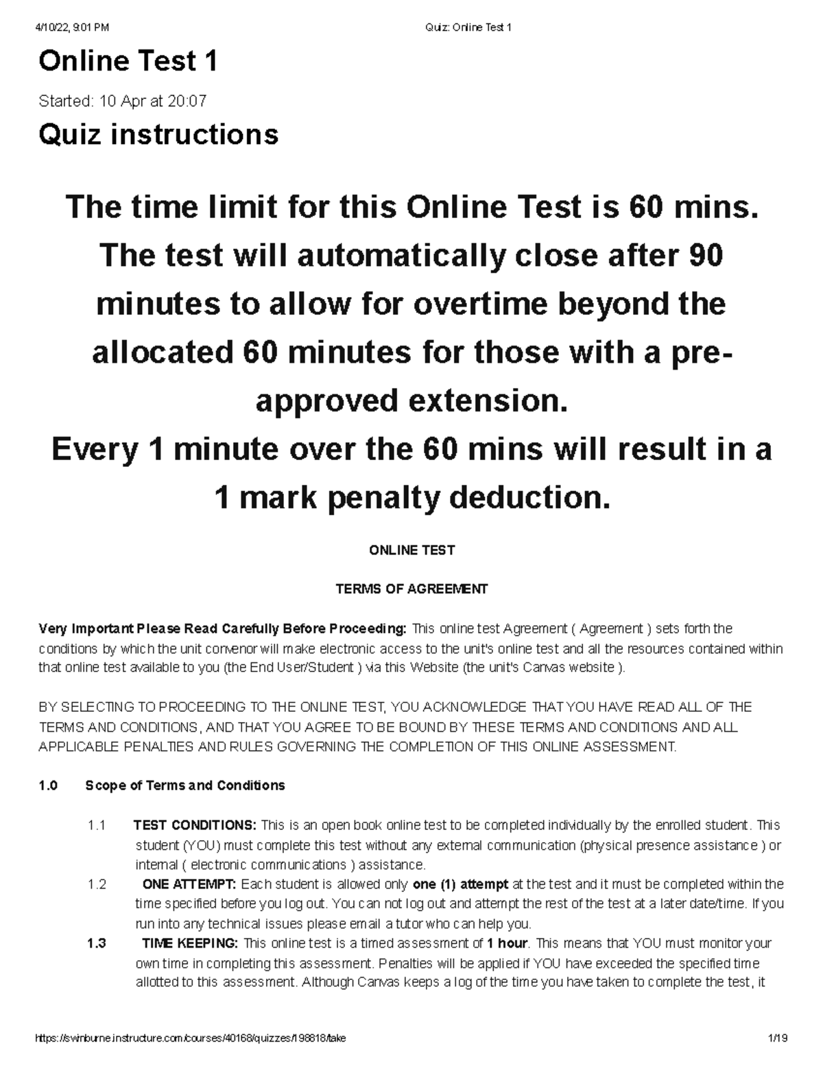 Quiz Online answer - Online Test 1 Started: 10 Apr at 20: Quiz ...